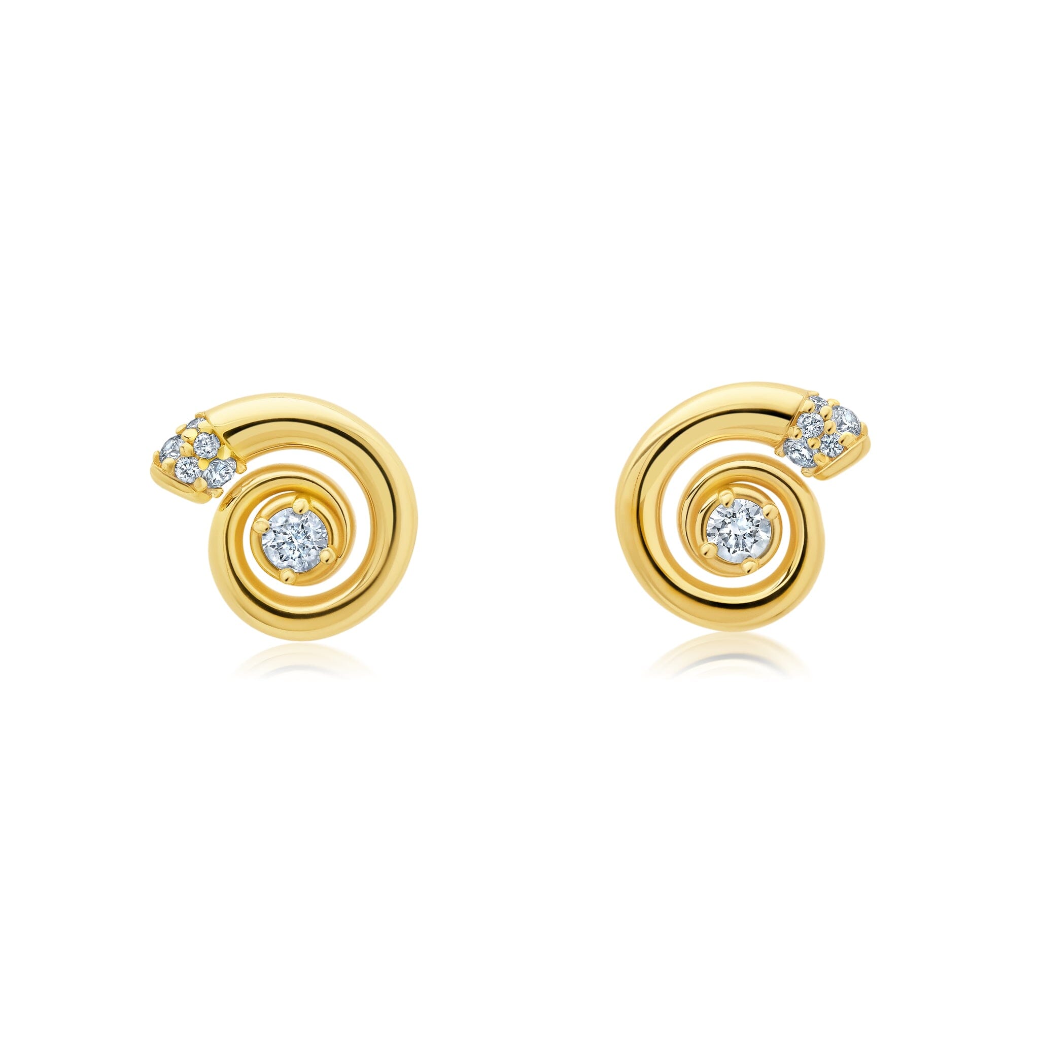 Diamond Spiral Tusk Earrings – Bayou with Love